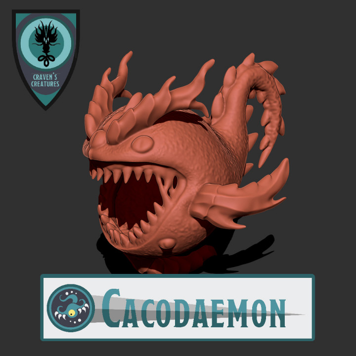 3D Printable Cacodaemon by Nick Craven