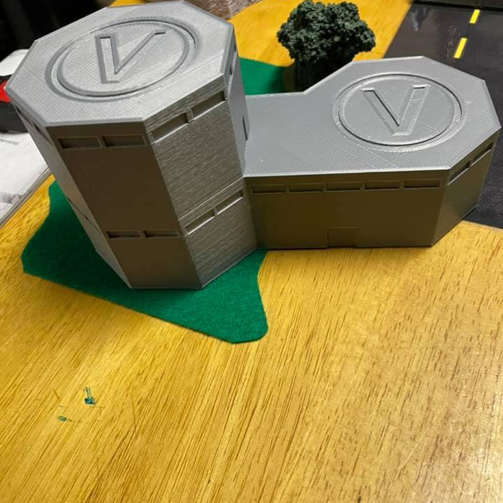 3D Printable VTOL pad for battletech mechwarrior by Ron Ploeger