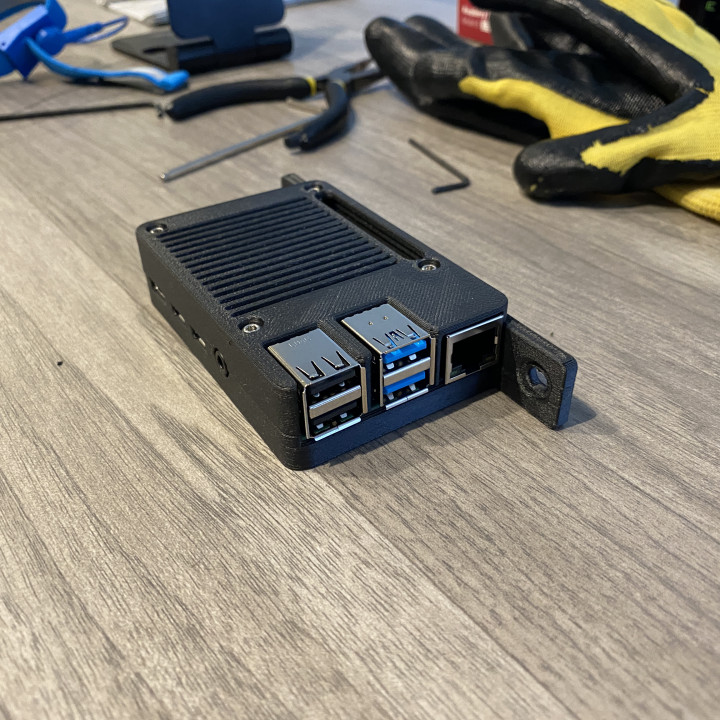 3D Printable PrusaBear Adafruit Raspberry Pi 4B Case by Brandon Beller