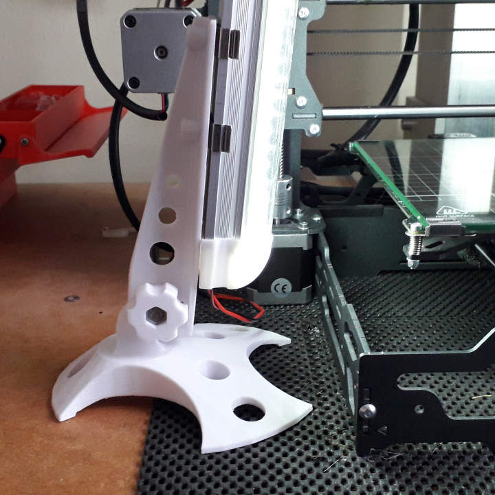 3D Printable LED strip light stand. by Chris Gaze