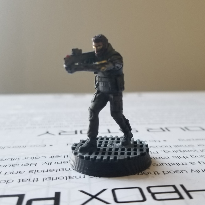 3D Printable Augmented Mercenary by FComin