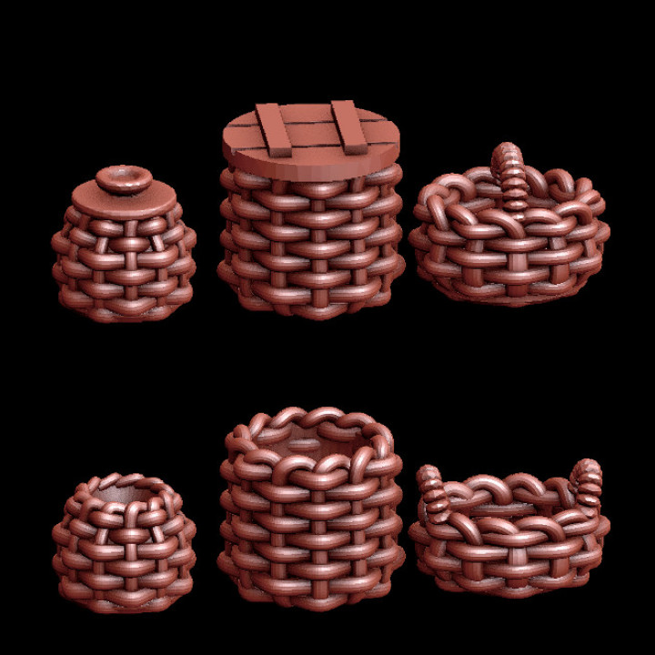 3D Printable Baskets by Pellinor