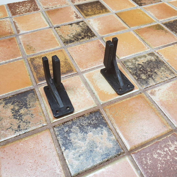 3D Printable Alfa Romeo Spider Tonneau Cover Forks by Bruce Maggs