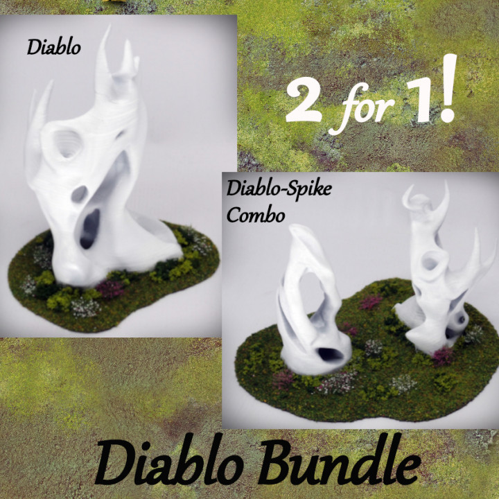 3D Printable Diablo Bundle: Ghost Stones Terrain Set by Terrainify