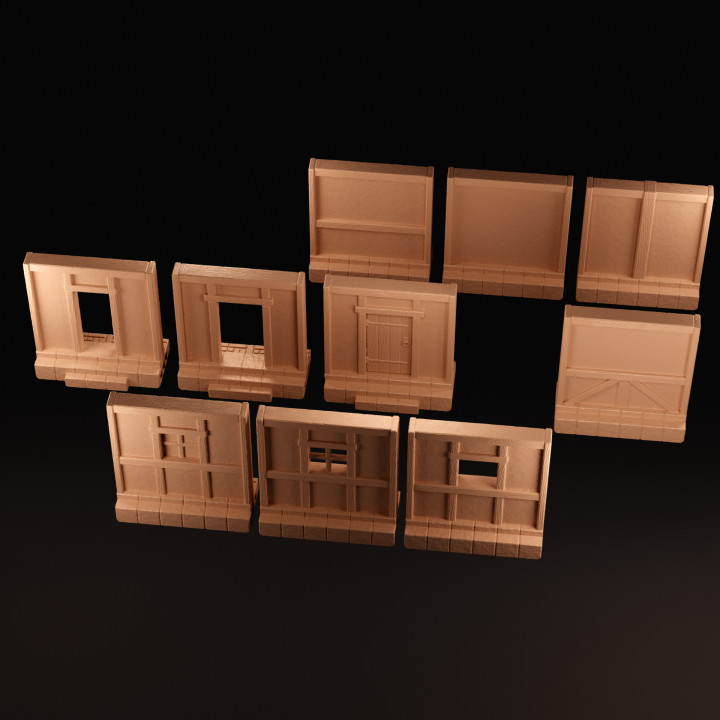 3D Printable Tavern Building Tiles - Ground Floor - OpenLOCK Modular ...