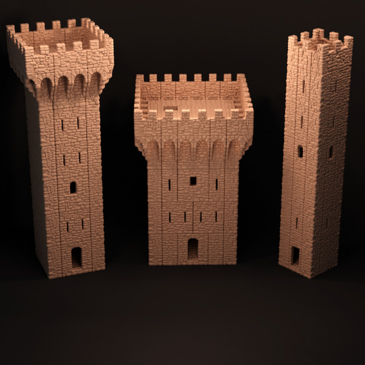 3D Printable Towers and Castles Building Tiles - OpenLOCK Modular ...