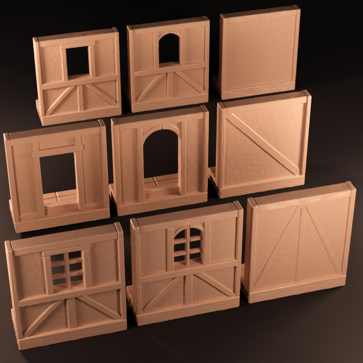3D Printable Tavern Building Tiles - Upper Floor - OpenLOCK Modular ...