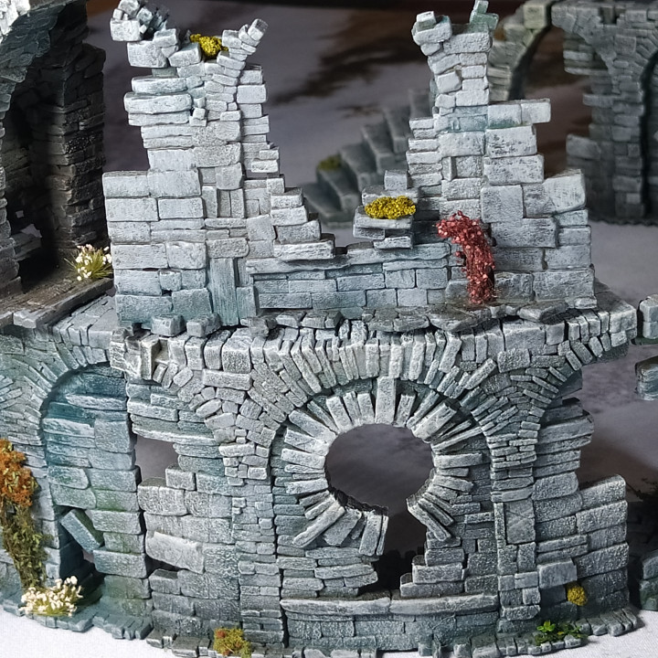 3D Print of STONE CONSTRUCTIONS & RUINS /Modular Terrain/ /Pre ...