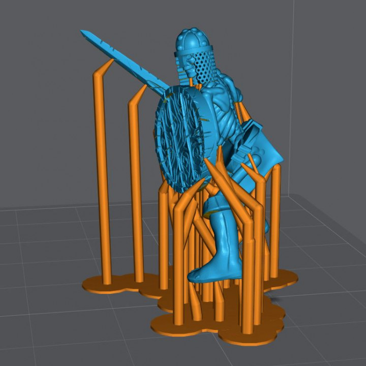 3D Printable Skeleton Set - Swords & Shields x 5 Minis, Pre-Supported ...