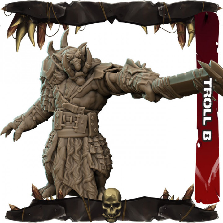 3D Printable Troll B by RocketPigGames