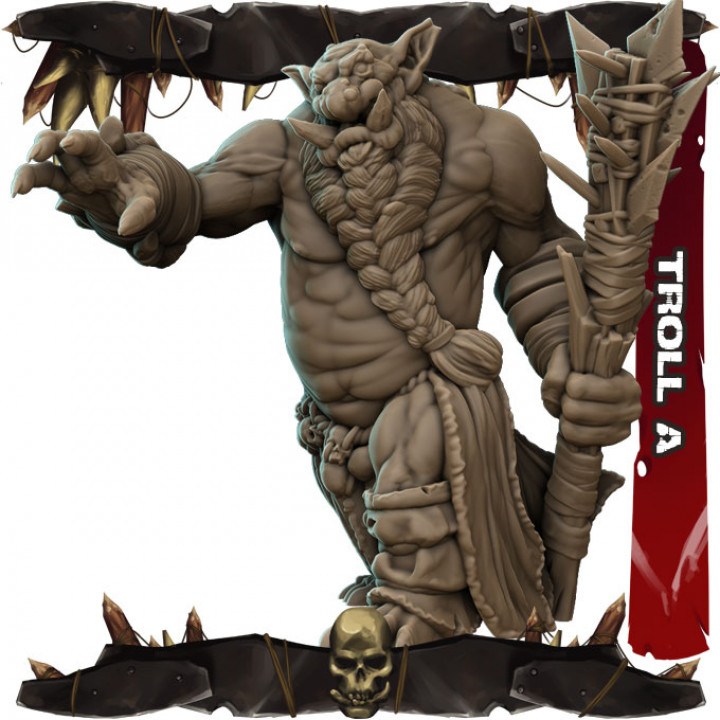 3D Printable Troll A by RocketPigGames