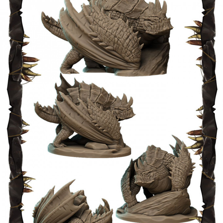 3D Printable Maw Dragon by RocketPigGames