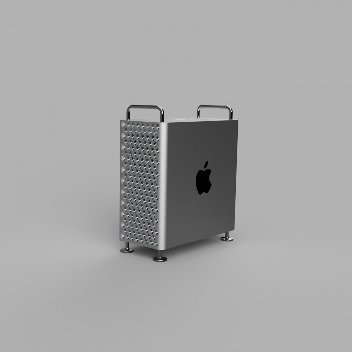 3D Printable Mac Pro Replica Case by Jack Richardson
