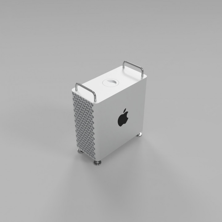 3D Printable Mac Pro Replica Case by Jack Richardson