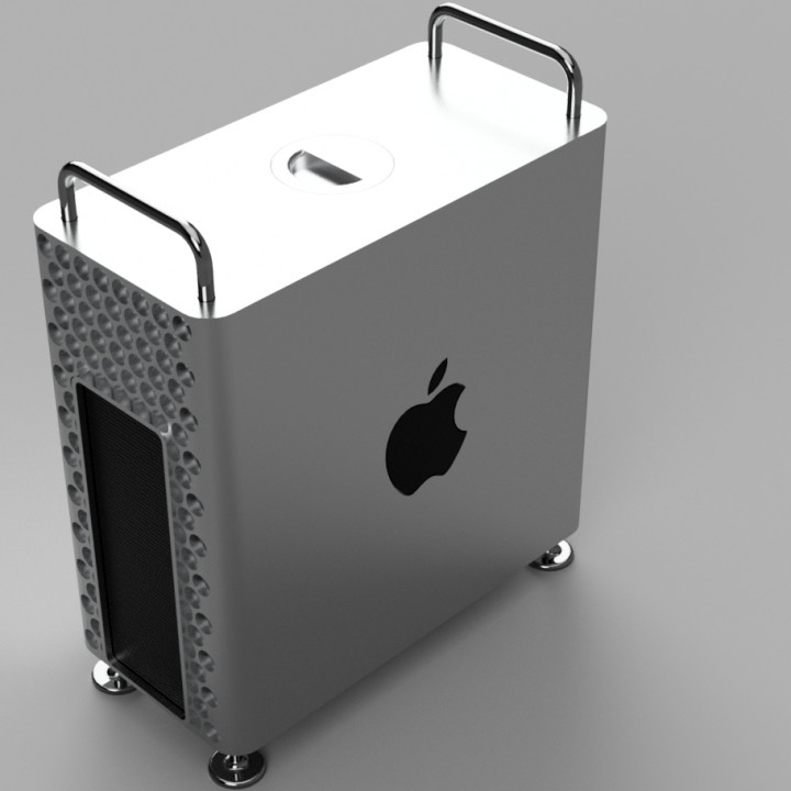 3D Printable Mac Pro Replica Case by Jack Richardson