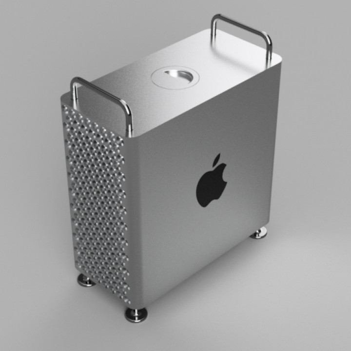 3D Printable Mac Pro Replica Case by Jack Richardson