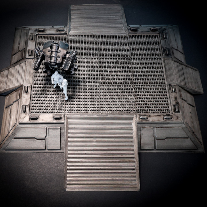 3D Printable Modular Platform - Ramp and grids - Modules by Fr3D ...