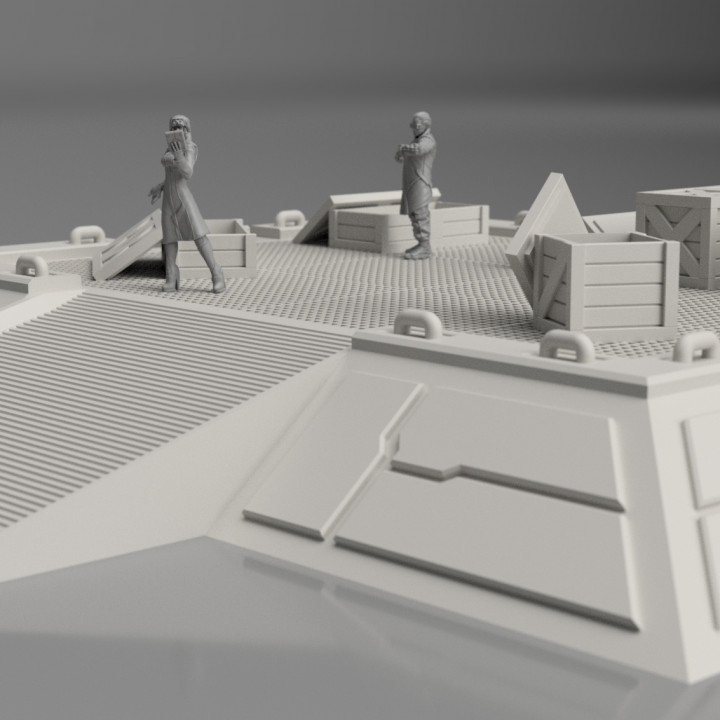 3D Printable Modular Platform - Ramp and grids - Modules by Fr3D ...