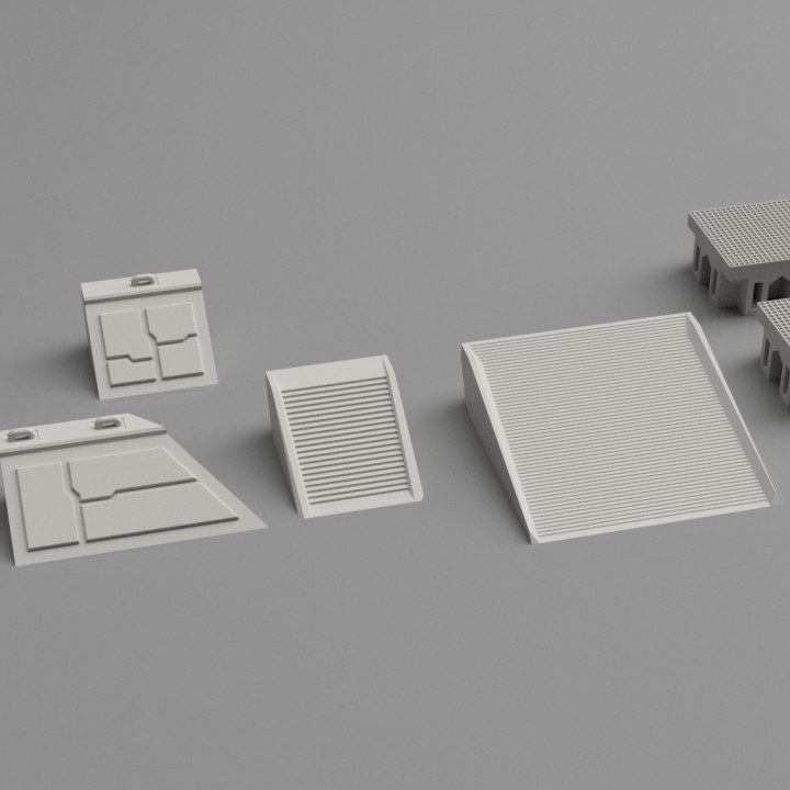 3D Printable Modular Platform - Ramp and grids - Modules by Fr3D ...
