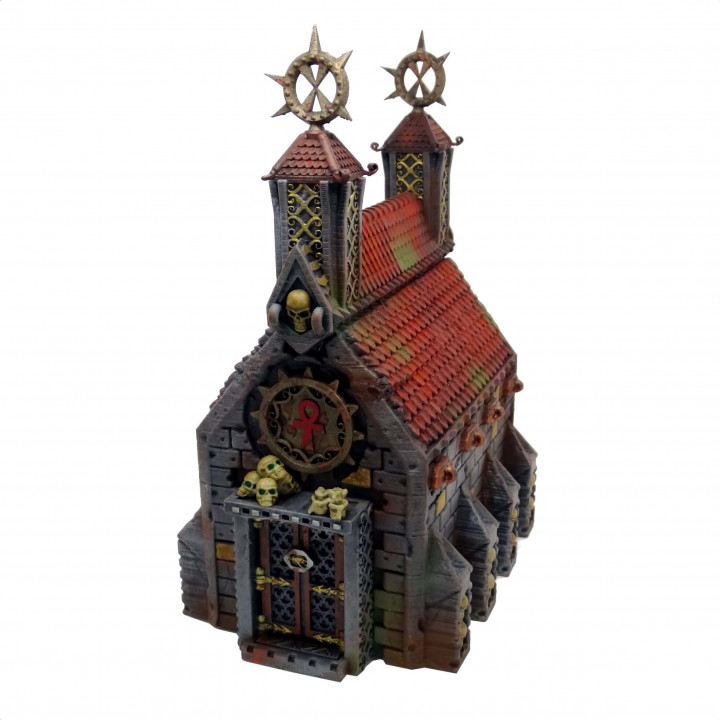 3D Printable Crypt/Church two designs with accessories by Lex Addams