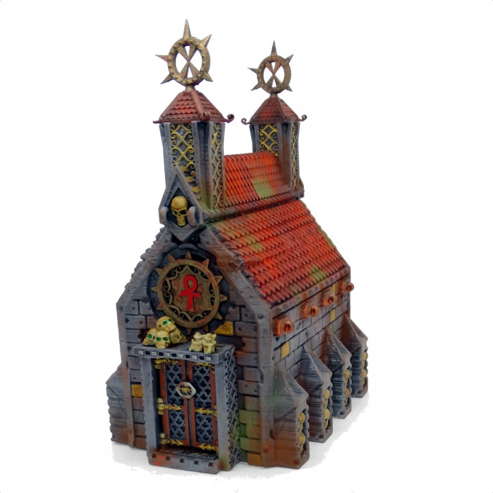 3D Printable Crypt/Church two designs with accessories by Lex Addams