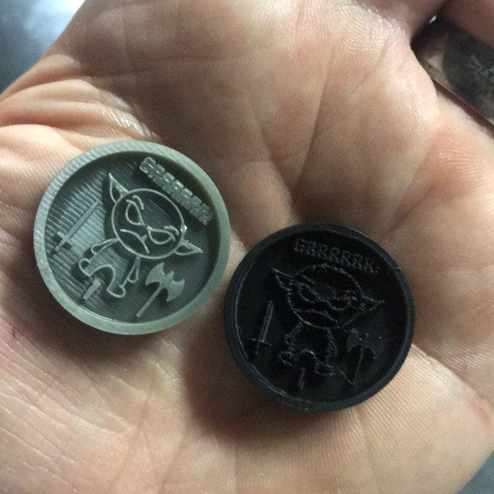 3D Printable Monster Encounter Token by William Mark Warren