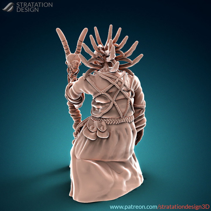 3D Printable Swamp Witch by Stratation Design