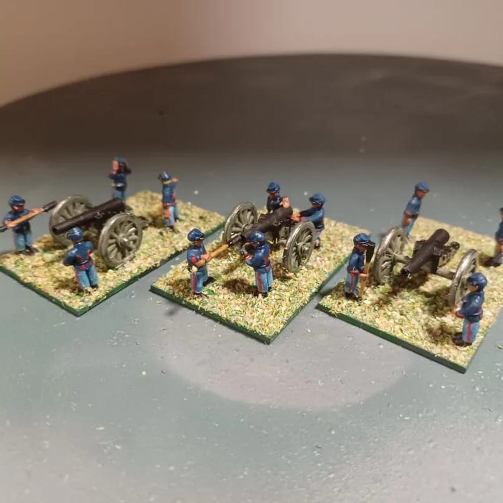 3D Print of 10-15mm Union Artillery Crew with Union Belt Buckles UA-UN ...