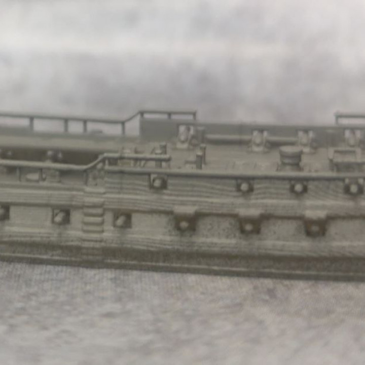 3D Printable DK Danish 5th rate Pærlen (38 guns), 1804-46 AOA-DK-2 by ...