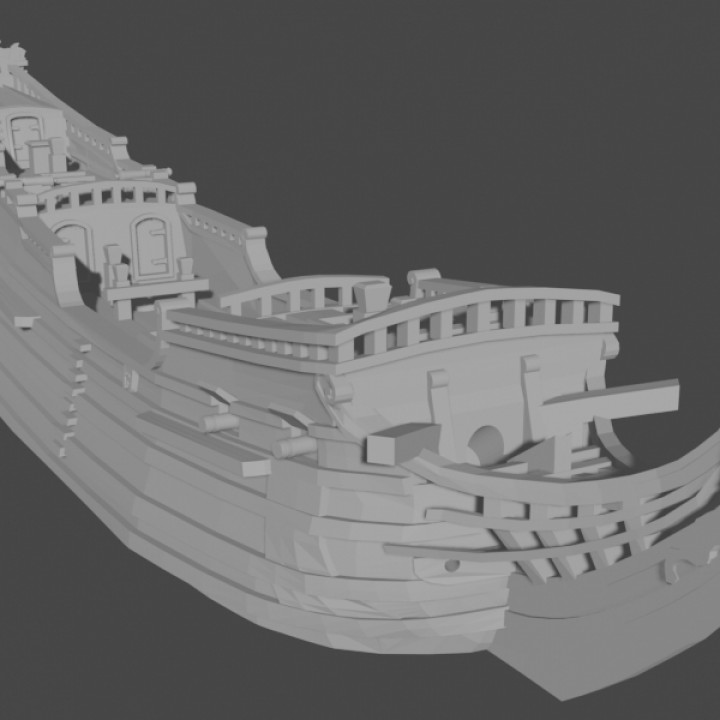 3D Printable NE Dutch Fluyt GS-NE-3 by Turner Miniatures