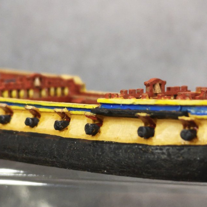 3D Printable French Frigate "Hermione" (32 guns) AOA-FR-9 by Turner ...