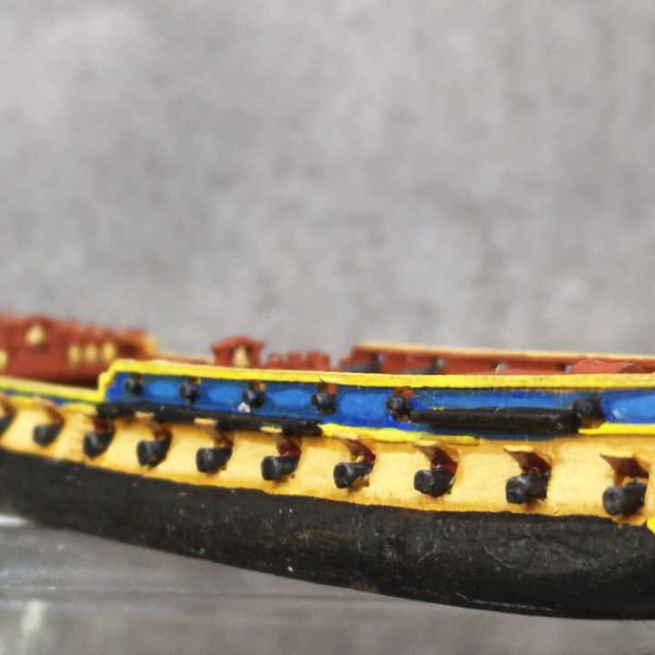 3D Printable French Frigate "Hermione" (32 guns) AOA-FR-9 by Turner ...