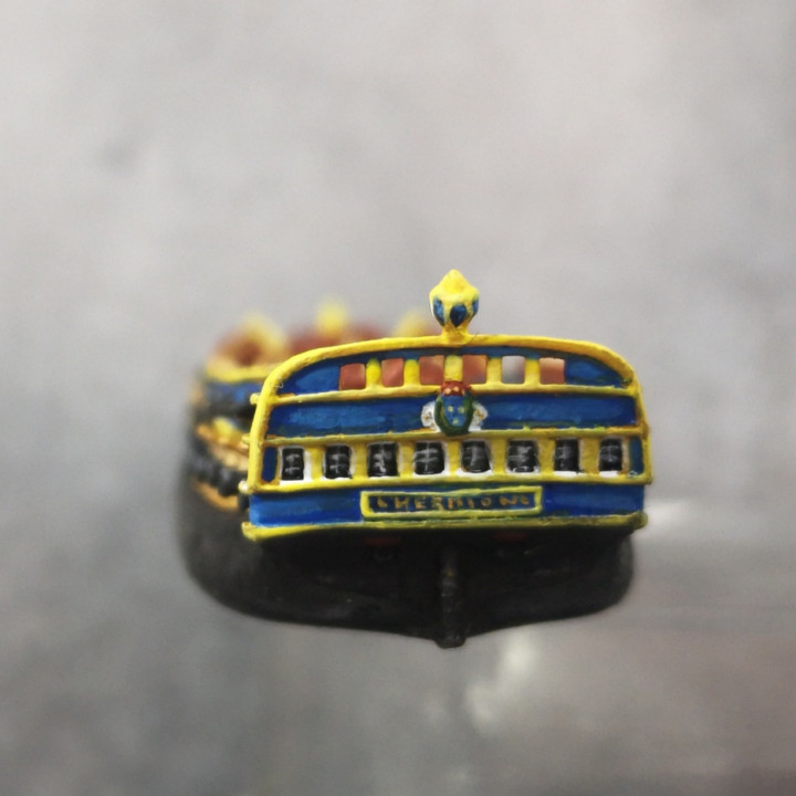 3D Printable French Frigate "Hermione" (32 guns) AOA-FR-9 by Turner ...