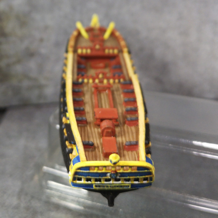 3D Printable French Frigate "Hermione" (32 guns) AOA-FR-9 by Turner ...