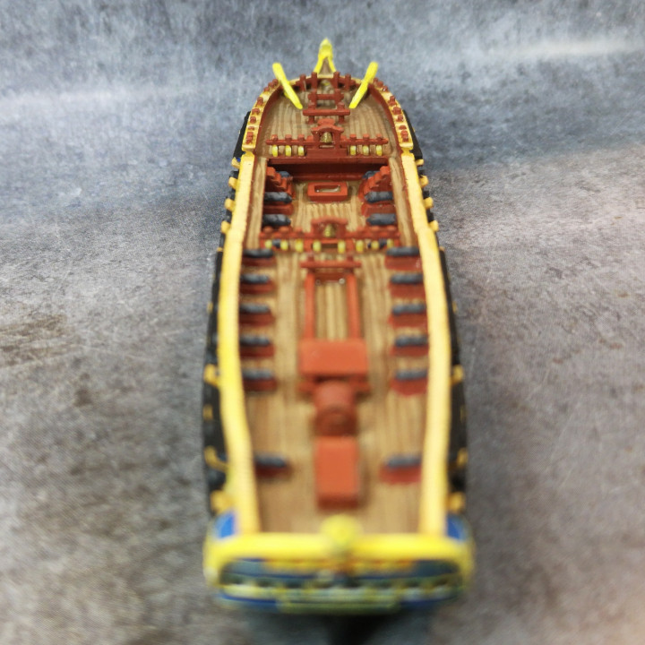 3D Printable French Frigate "Hermione" (32 guns) AOA-FR-9 by Turner ...