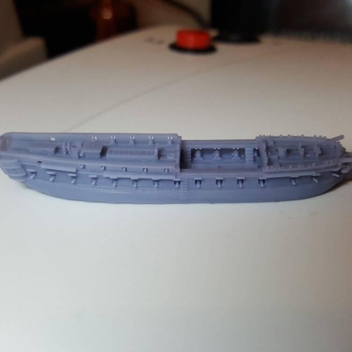 3D Printable French Frigate "Hermione" (32 guns) AOA-FR-9 by Turner ...