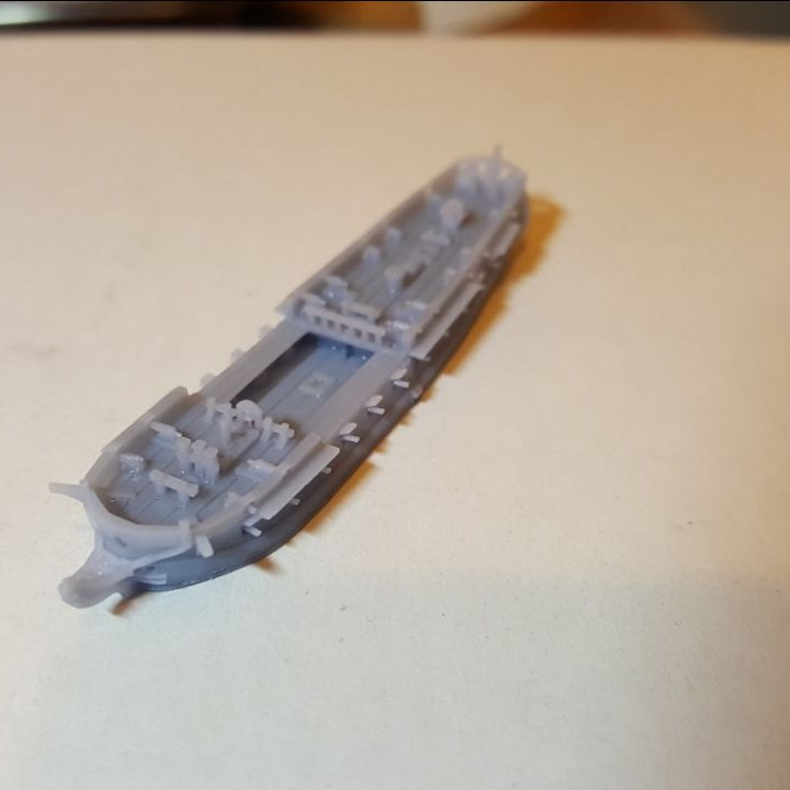 3D Printable French Frigate "Hermione" (32 guns) AOA-FR-9 by Turner ...