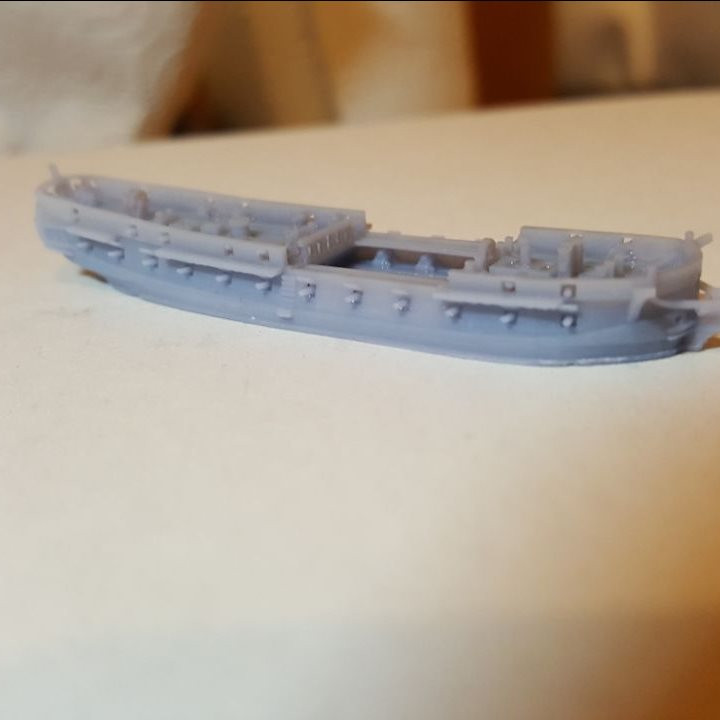 3D Printable French Frigate "Hermione" (32 guns) AOA-FR-9 by Turner ...