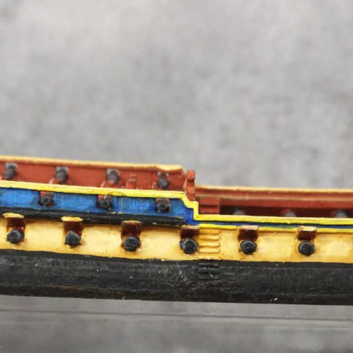 3D Printable French Frigate "Hermione" (32 guns) AOA-FR-9 by Turner ...