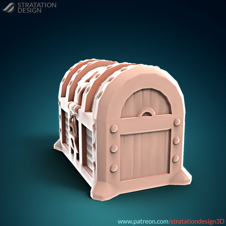 3D Printable Small Chest by Stratation Design
