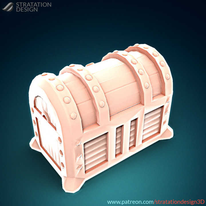 3D Printable Small Chest by Stratation Design