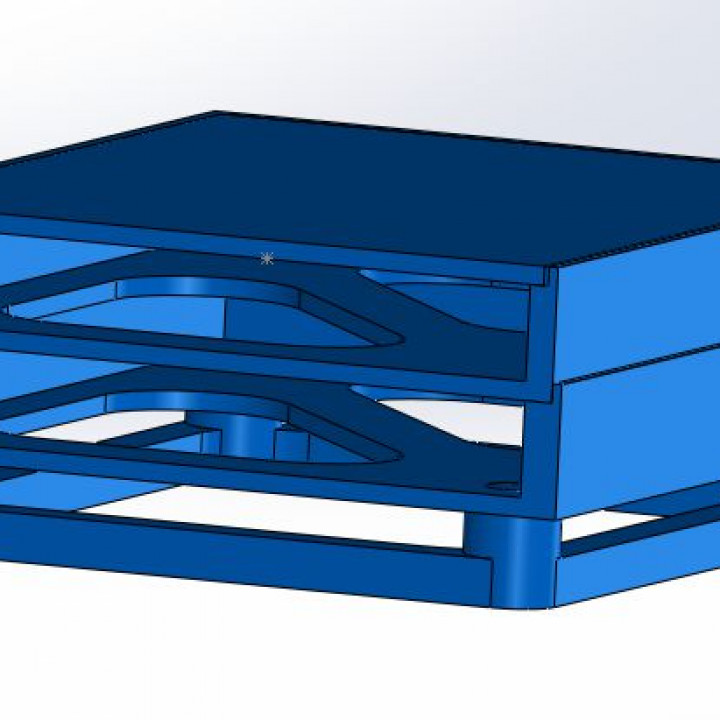 3D Printable Dual cage for 2.5 SATA drives by Aldo Pastinante