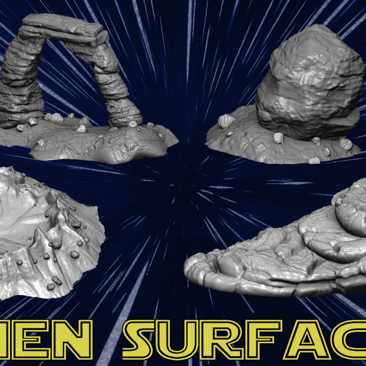 3D Printable Sci fi terrain Bundle by Crosslances