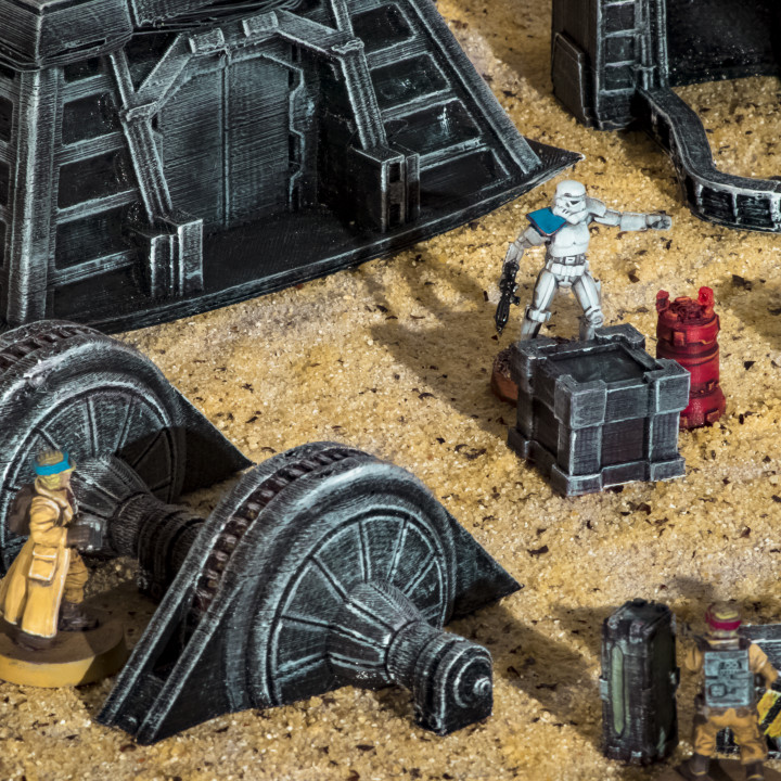 3D Printable Sci fi terrain Bundle by Crosslances