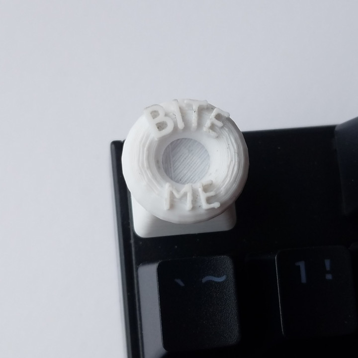 3D Printable Donut (Doughnut) Key cap by Hector Martinez
