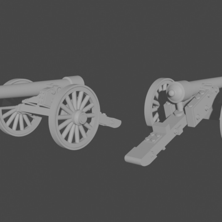 3D Printable 30lb Parrott Gun by Turner Miniatures