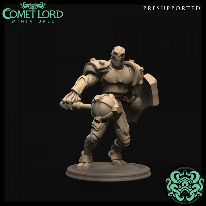 3D Printable Forgeborn Soldiers by Comet Lord Miniatures
