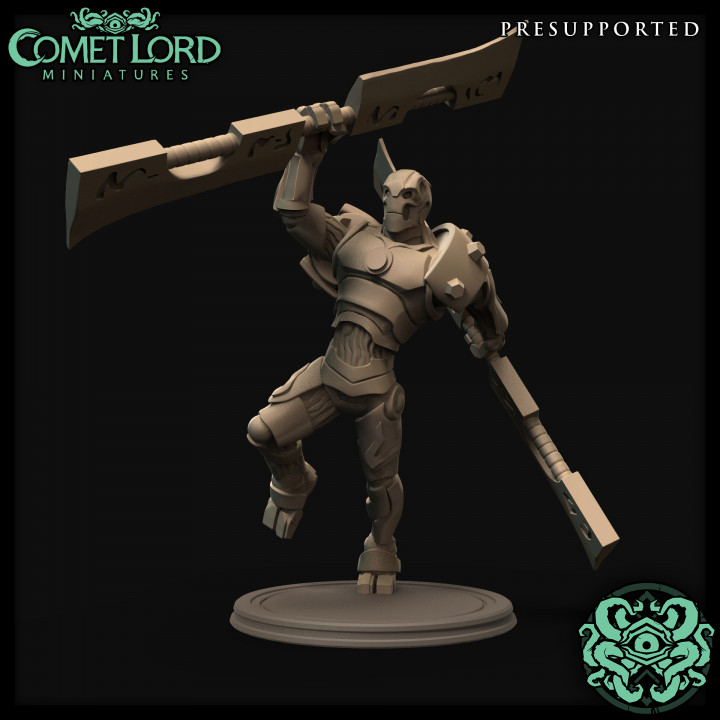 3D Printable Forgeborn Soldiers by Comet Lord Miniatures