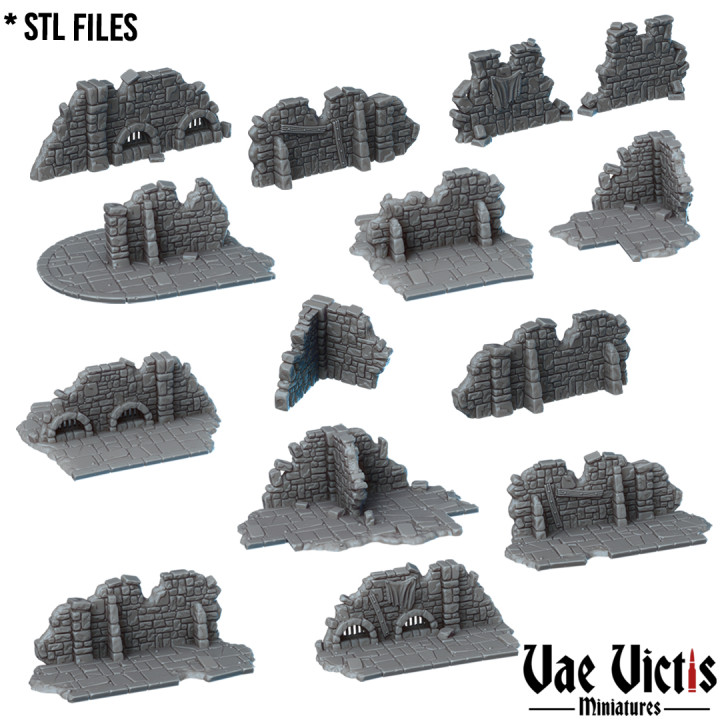 3D Printable Underground scatter set by Vae Victis Miniatures