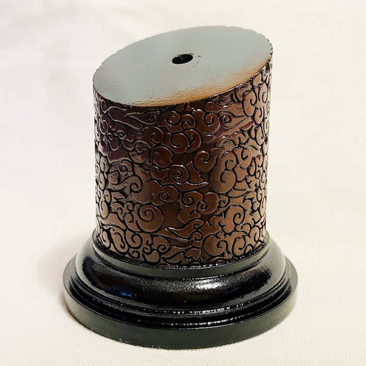 3D Printable Japanese Clouds Plinth by Steven Sankey